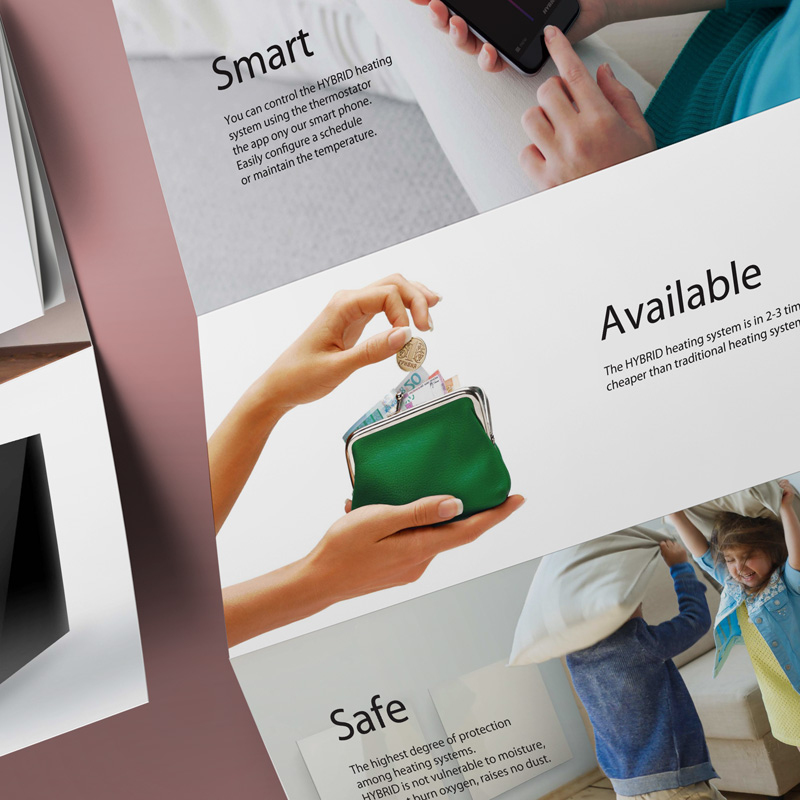 Дизайн презентационного проспекта продукции «HYBRO»